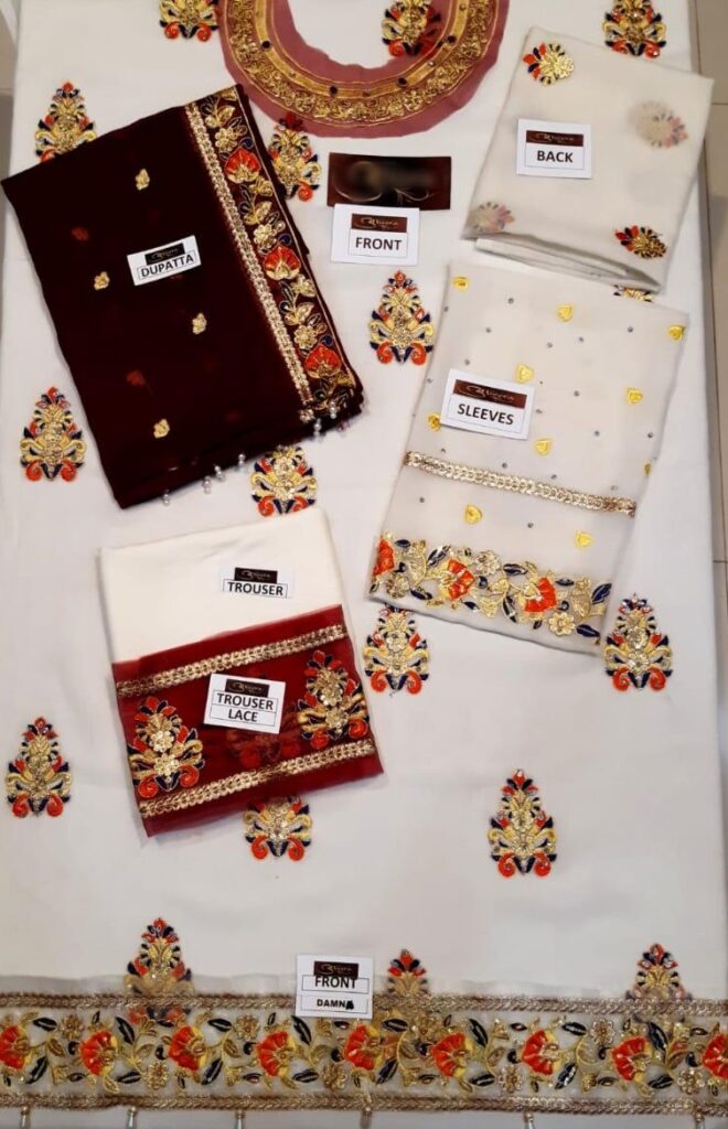 Modern AMBREEN IBRAHIM Chiffon Bridal Master Replica 2019 - Master ...