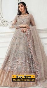 Maria B Net Bridal Frock Collection Replica - Master Replica Pakistan