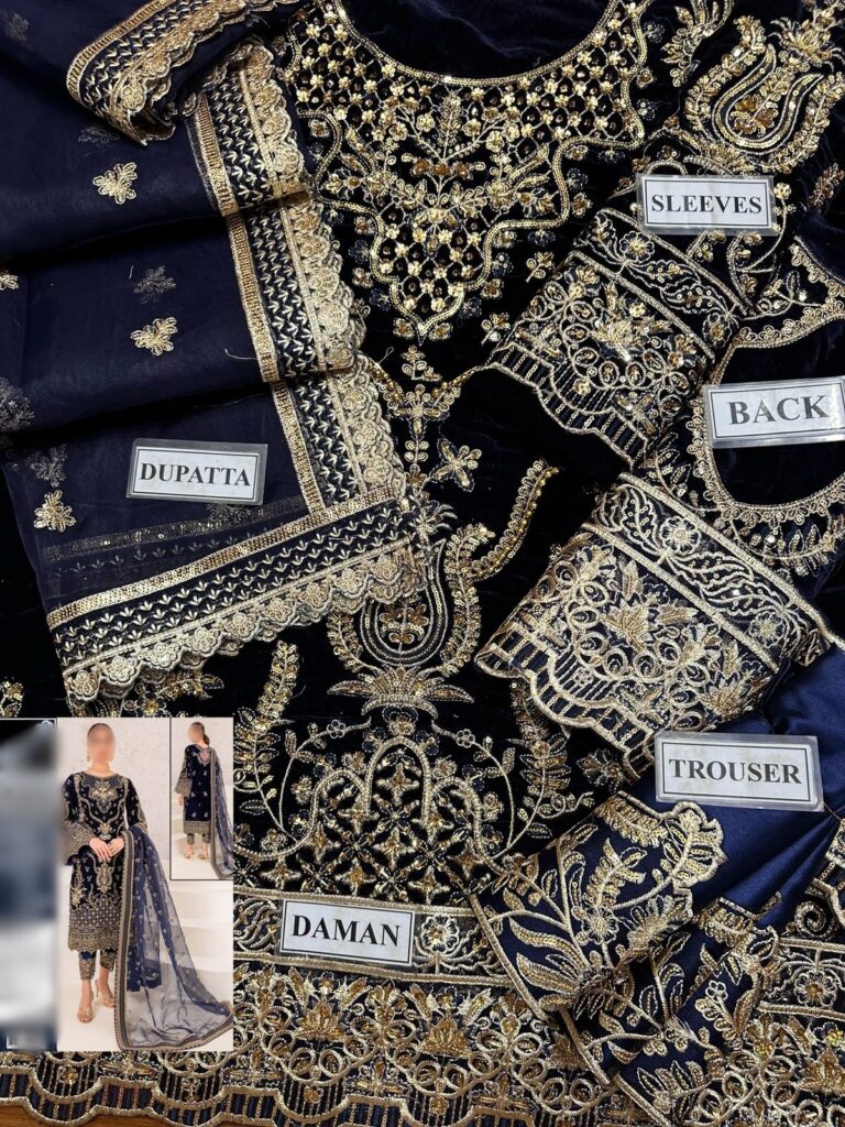 Gulaal Insiyah Velvet Replica - Master Replica Pakistan